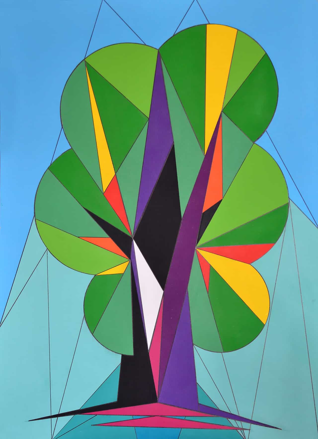 Tree of Life - Modern Retro Artworks By Derek Harris